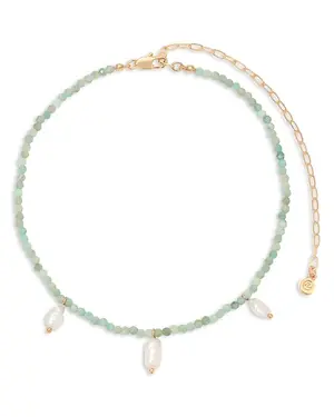 Ettika Ibiza Beaded Choker Necklace - Green
