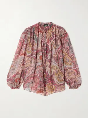 Etro Paisley-print Silk Crepon Shirt