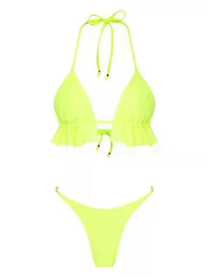 AMIR SLAMA Ruffled Triangle Bikini