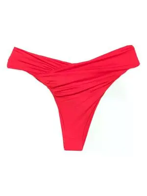 Magda Butrym Twisted-waist Bikini Bottom - Red