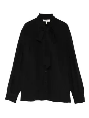 Chloé Pussy Bow-collar Silk Top