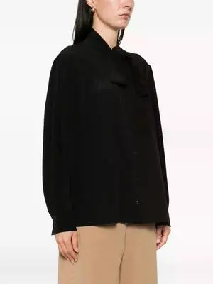 Chloé Pussy Bow-collar Silk Top