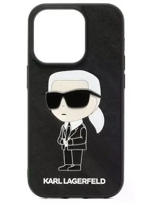 Karl Lagerfeld Ikon Iphone 14 Pro Case - Black