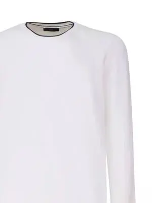 FAY Cotton Crewneck Sweatshirt - White