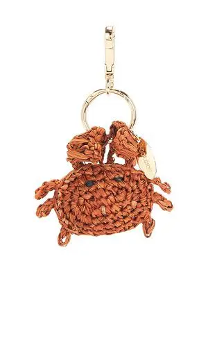 Poolside Raffia Crab Bag Charm - Sedona