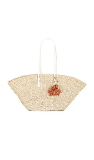 Poolside Raffia Crab Bag Charm