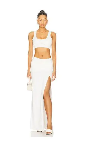Women's White Maxi Skirt Sets