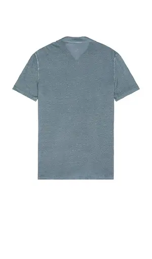 Faherty Brand Linen Polo In Blue