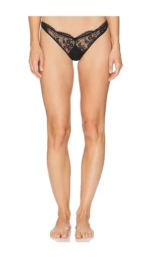 Fleur Du Mal Frankie Lace Thong - Black