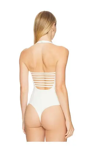 FLEUR DU MAL Sofia Bodysuit - Ivory