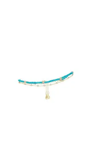 Baublebar Marina Anklet Set - Turquoise & Gold