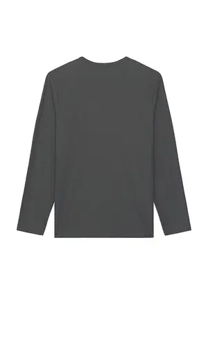 Vince Pima Pique Long Sleeve Tee In Grey - Liberty