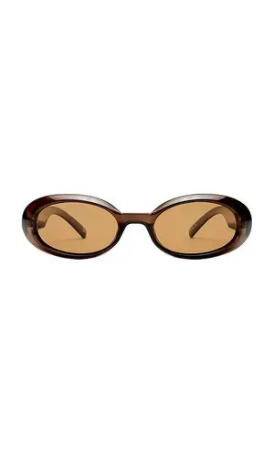 Le Specs Work It! Sunglasses - Cocoa & Brown Mono Polarized