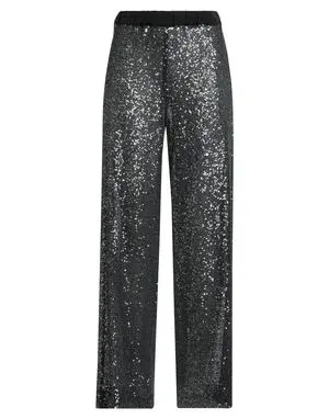 OTTOD'AME Flared Pants With Sequins And Tulle Appliqués - Grey