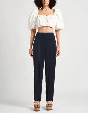 Armani Exchange Twill Wide-leg Pants - Blue