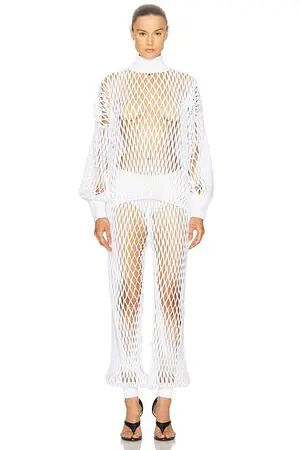 Alaïa Long Sleeve Turtleneck Top