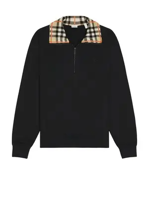 Burberry Chunky Collar Quarter Zip Crew