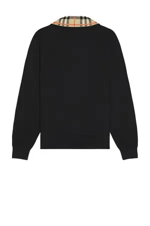 Burberry Chunky Collar Quarter Zip Crew