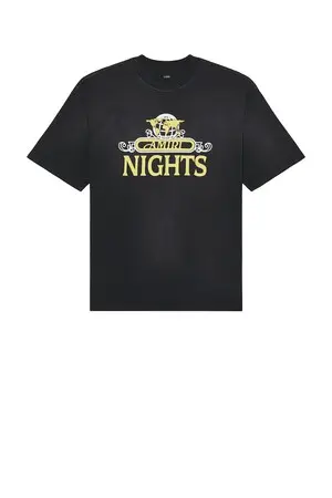 Amiri Nights Oversized Tee - Black