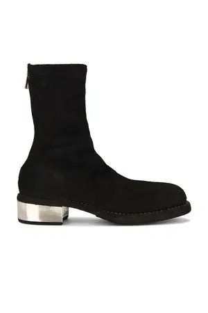 Guidi Metal Heel Back Zip Boot
