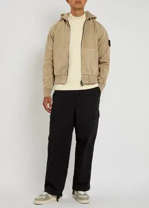 Stone Island Hooded Canvas Work Jacket