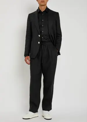 Dolce & Gabbana Drawstring Linen Trousers