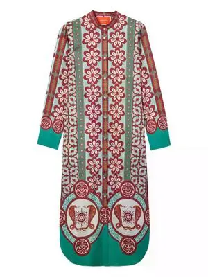 La DoubleJ Cotton Poplin Shirt Dress - Red