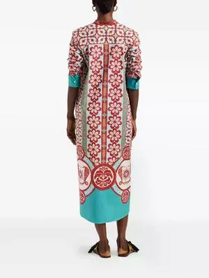 La DoubleJ Printed Cotton Poplin Shirt Dress