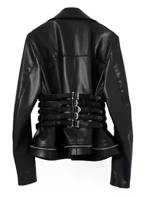 Undercover Buckle-detail Biker Jacket