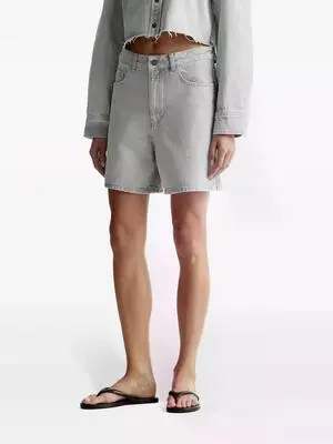 12 STOREEZ Logo-patch High-rise Denim Shorts