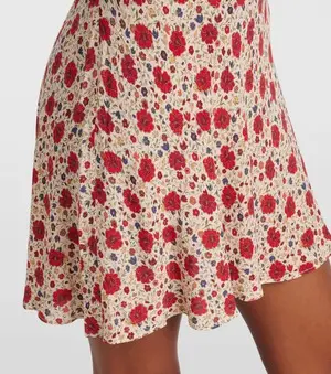 Rixo Lacie Floral Mini Dress