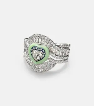 KAMYEN 18kt White Gold Ring With Diamonds