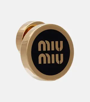 Miu Miu Logo Stud Earrings