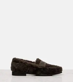 Brunello Cucinelli Monili Shearling Loafers