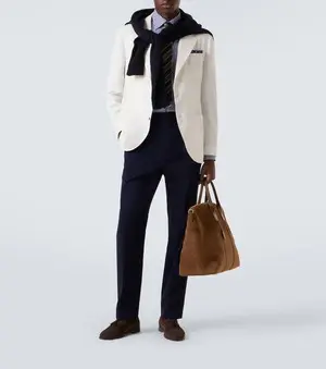 Dunhill Cotton-blend Tapered Trousers