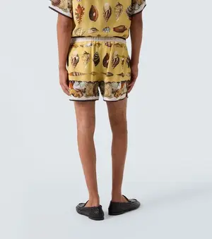 Dolce & Gabbana Printed Silk Shorts