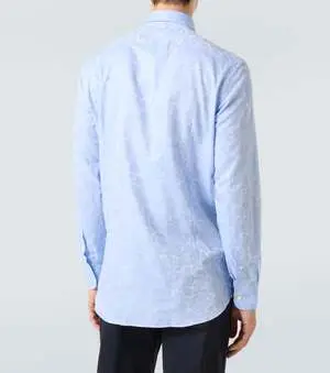 Etro Floral Cotton Jacquard Shirt
