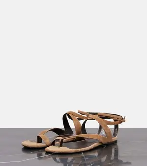 Khaite Aimee Suede Sandals