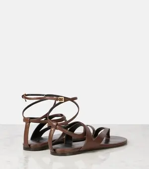 Khaite Aimee Leather Sandals