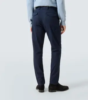 Brunello Cucinelli Cotton-blend Slim Pants