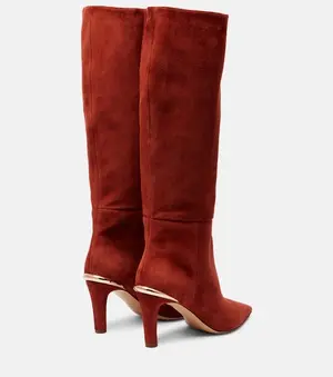 Gabriela Hearst Aura Knee-high Suede Boots - Burgundy