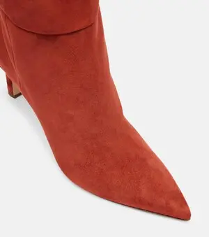 Gabriela Hearst Aura Knee-high Suede Boots - Burgundy