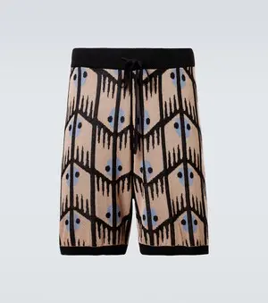 Commas Jacquard Shorts - Beige