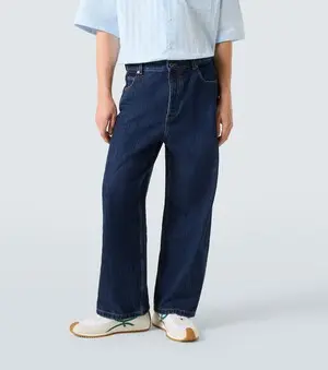 Loewe Mid-rise Barrel-leg Jeans - Blue