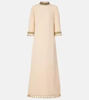 Valentino Garavani Cady Couture Embellished Silk Gown
