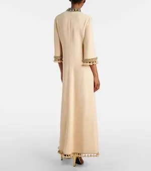 Valentino Garavani Cady Couture Embellished Silk Gown