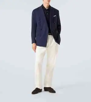 Dunhill Cotton-blend Twill Tapered Trousers
