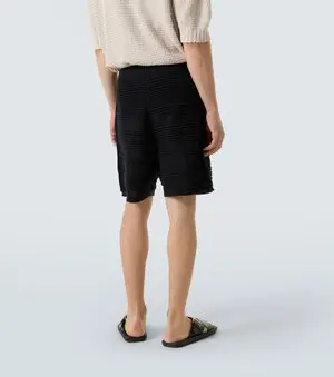 Commas Name Cotton-blend Crochet Bermuda Shorts