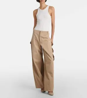Alaïa Cotton Cargo Trousers