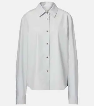 Khaite Agro Cotton Poplin Shirt - Grey